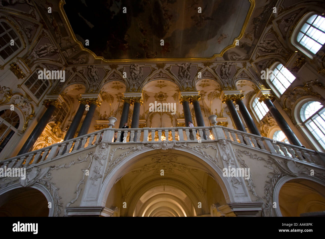 Interior of the Hermitage Museum, The Winter Palace, St Petersburg ...
