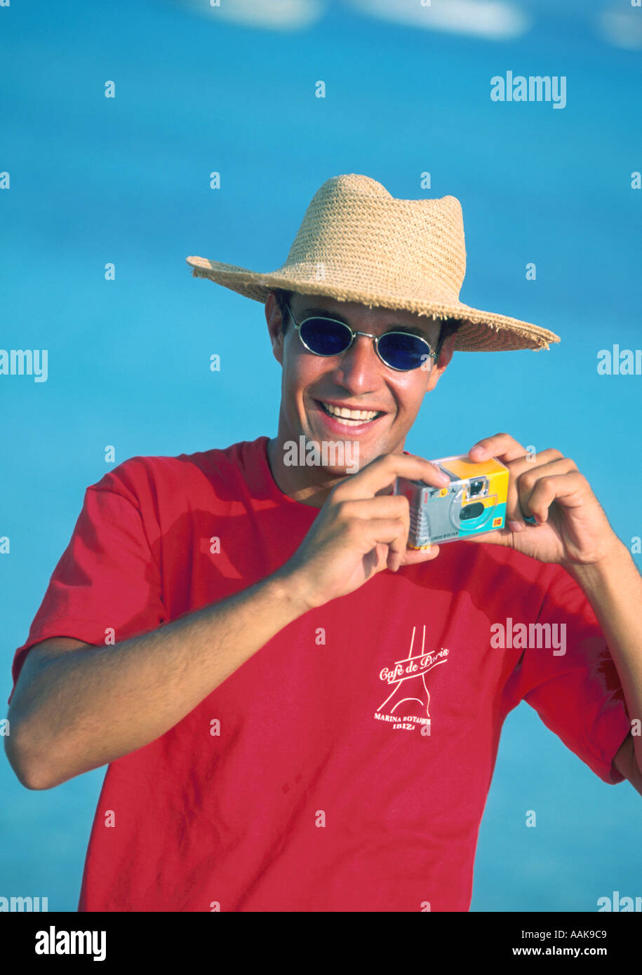 portrait of man with camera Stock Photo - Alamy