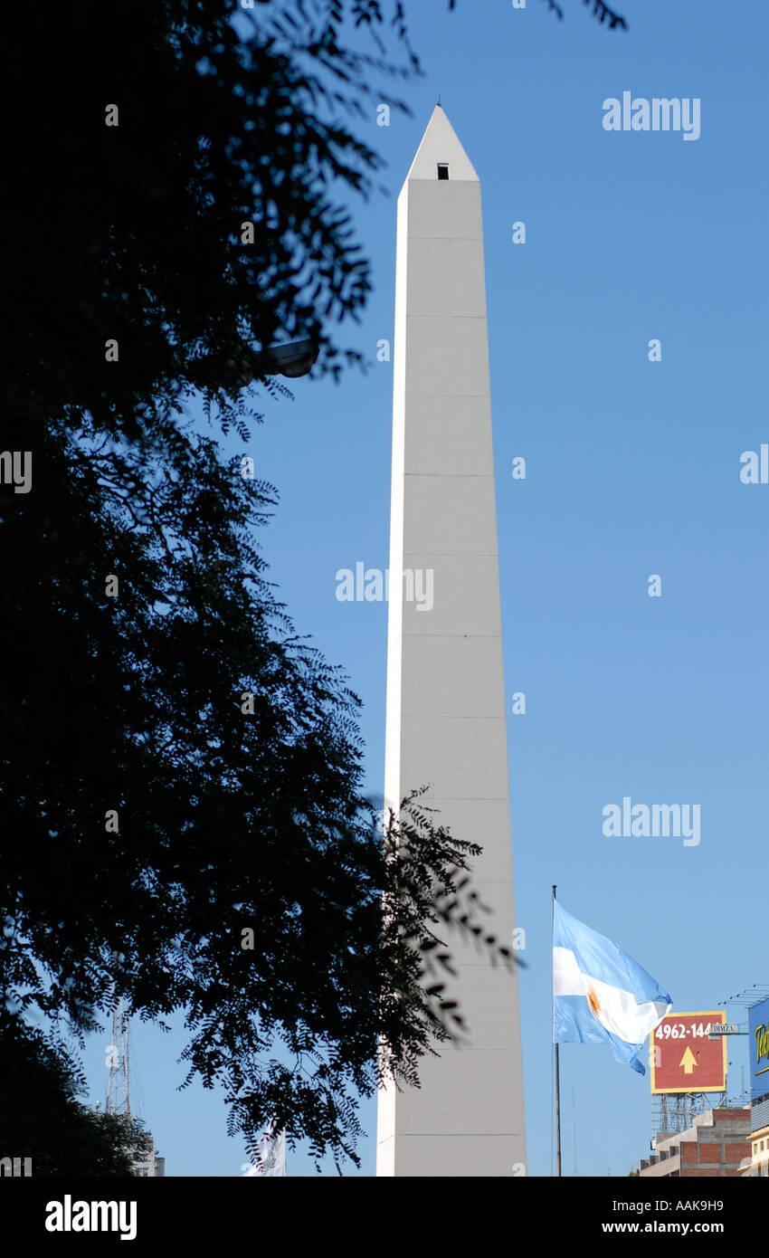 Obelisco in the Plaza de la Republica Buenos Aires Argentina Stock ...