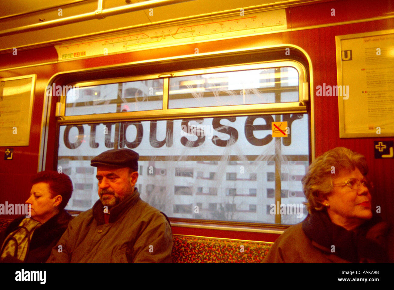Passengers on train in berlin hi-res stock photography and images - Alamy