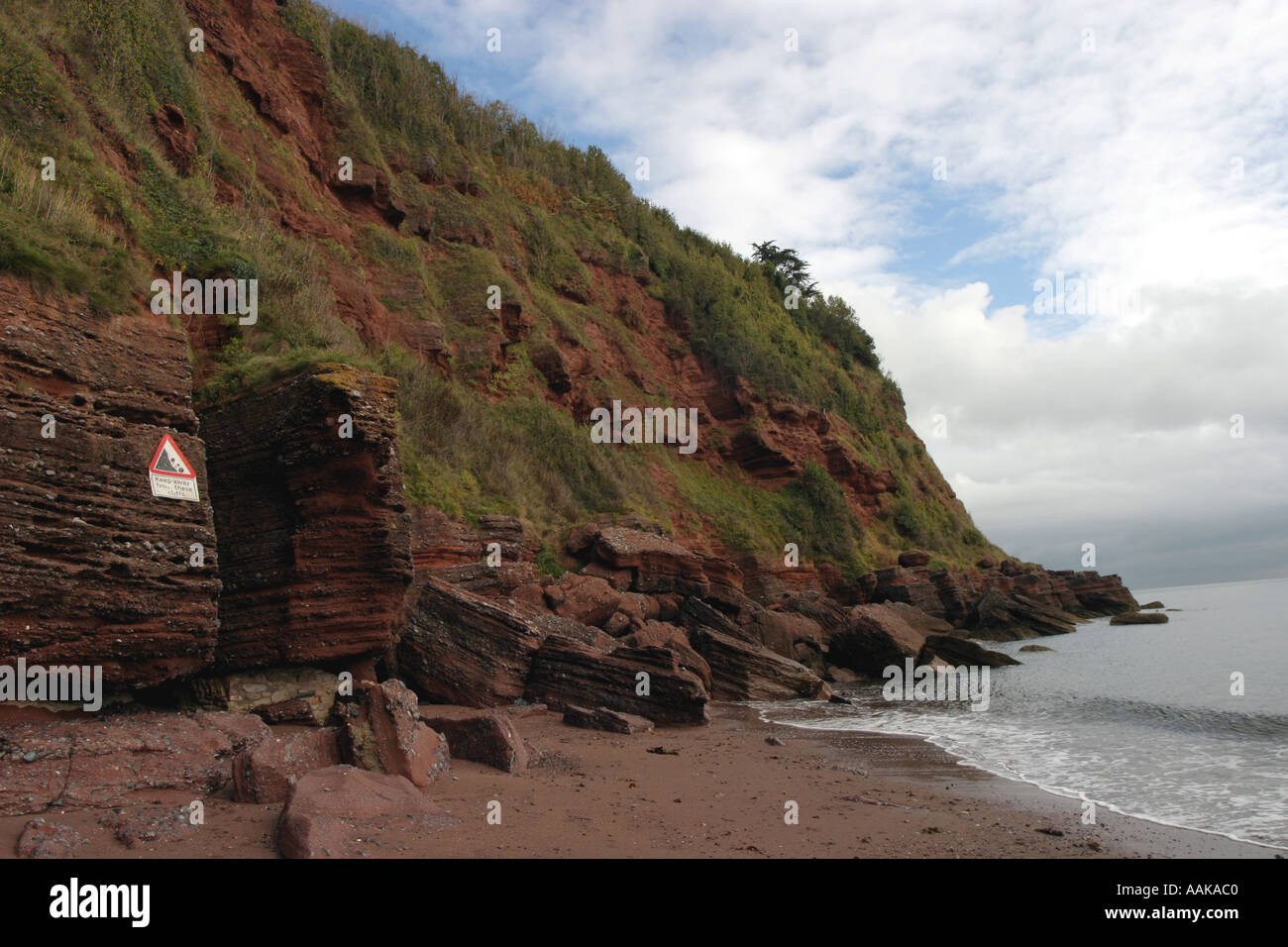 Cliffs at Maidencombe Devon England Stock Photo - Alamy