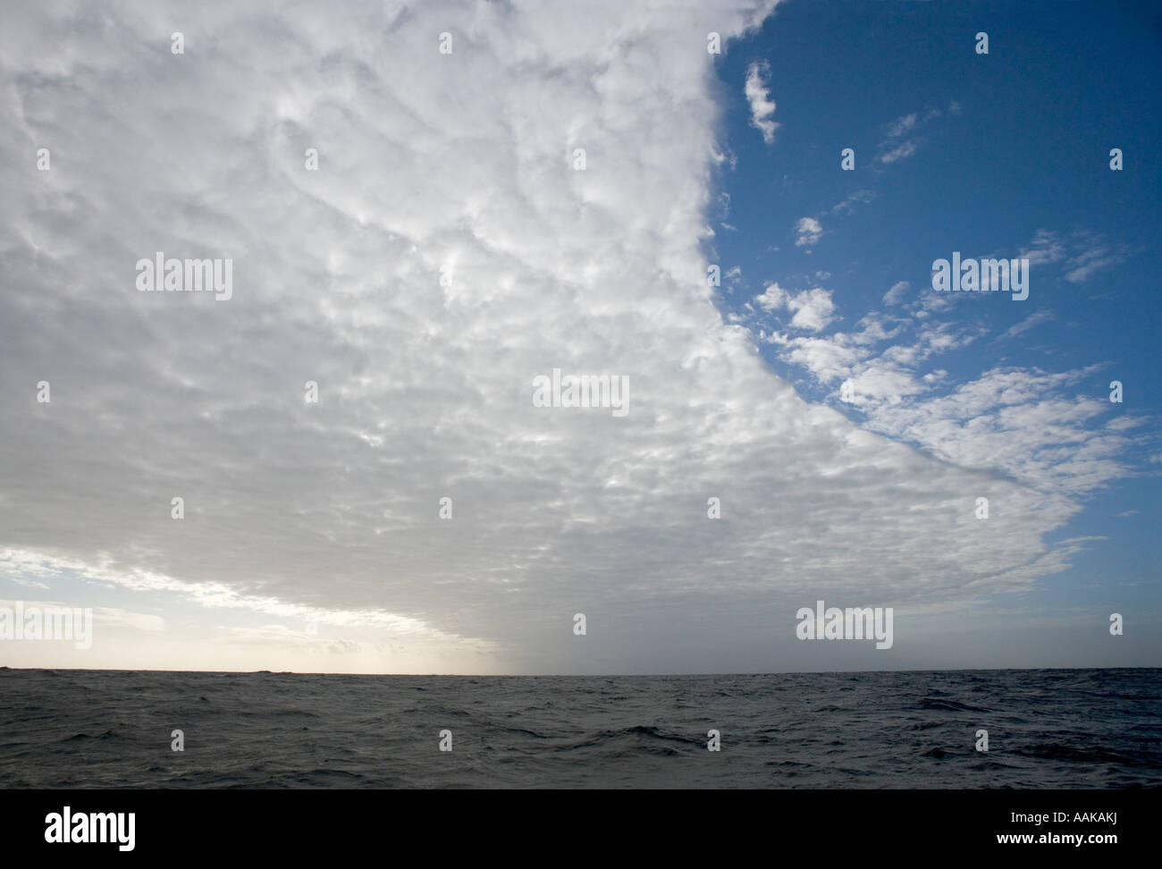 A weather front over the ocean Stock Photo - Alamy