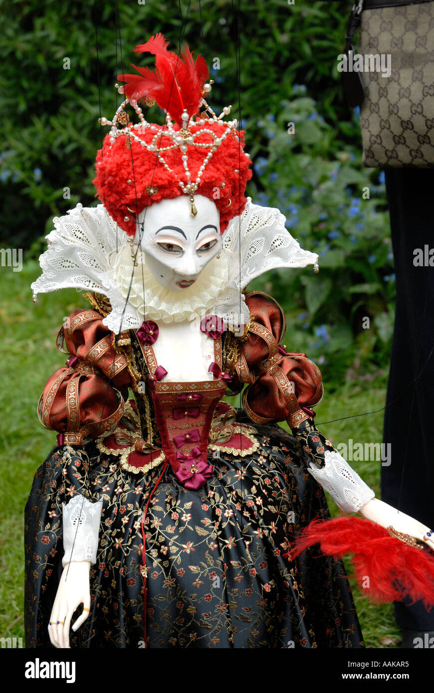 Marionette in the grounds of St Pauls Church Covent Garden London Stock ...