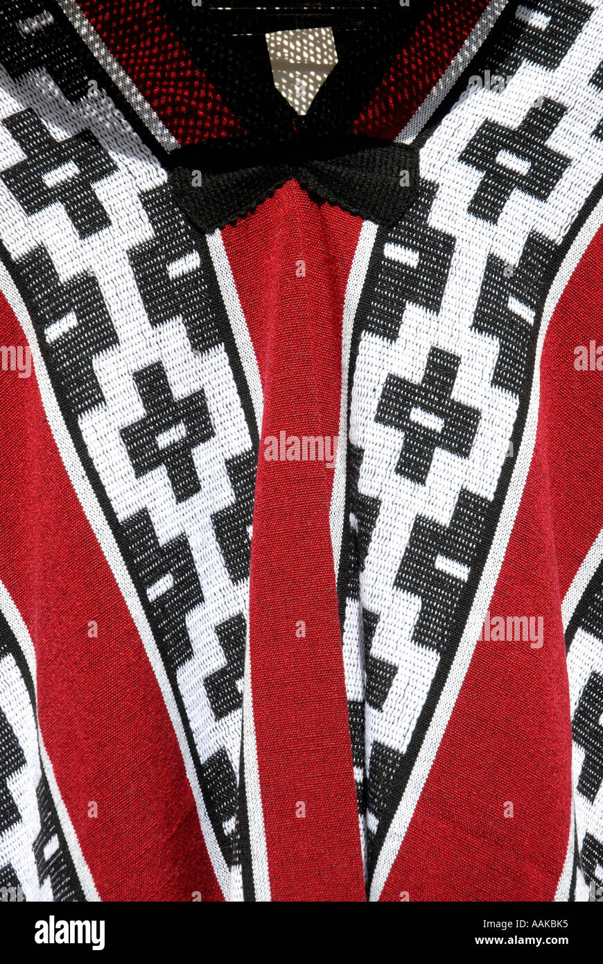 Argentina Traditional pattern woven poncho Stock Photo - Alamy