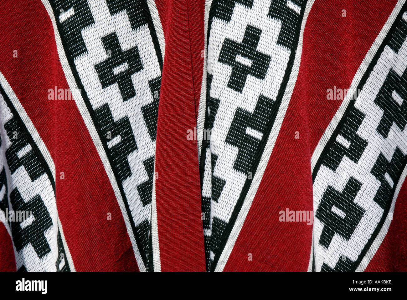 Argentina Traditional pattern woven poncho Stock Photo - Alamy