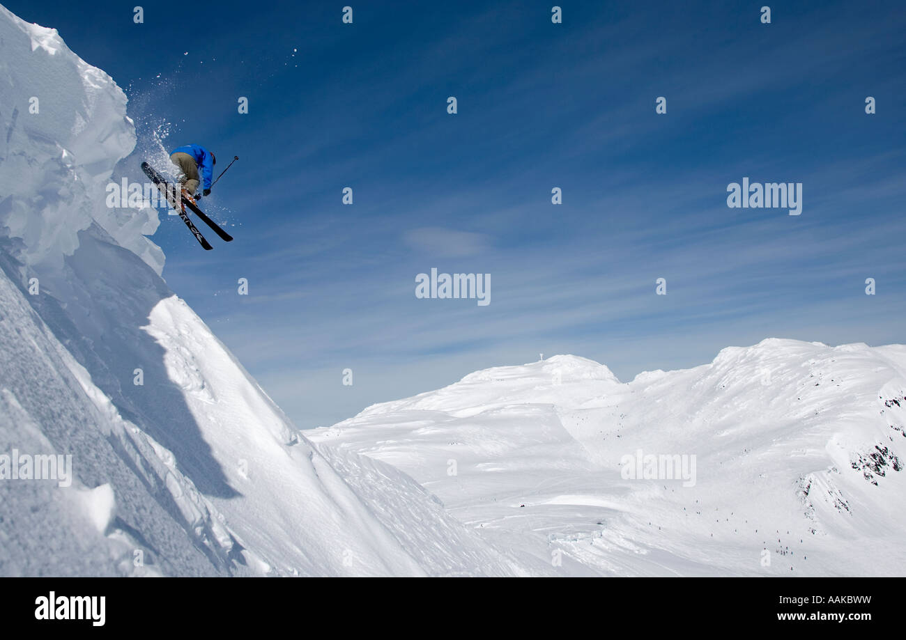 Skier cornice hi-res stock photography and images - Alamy
