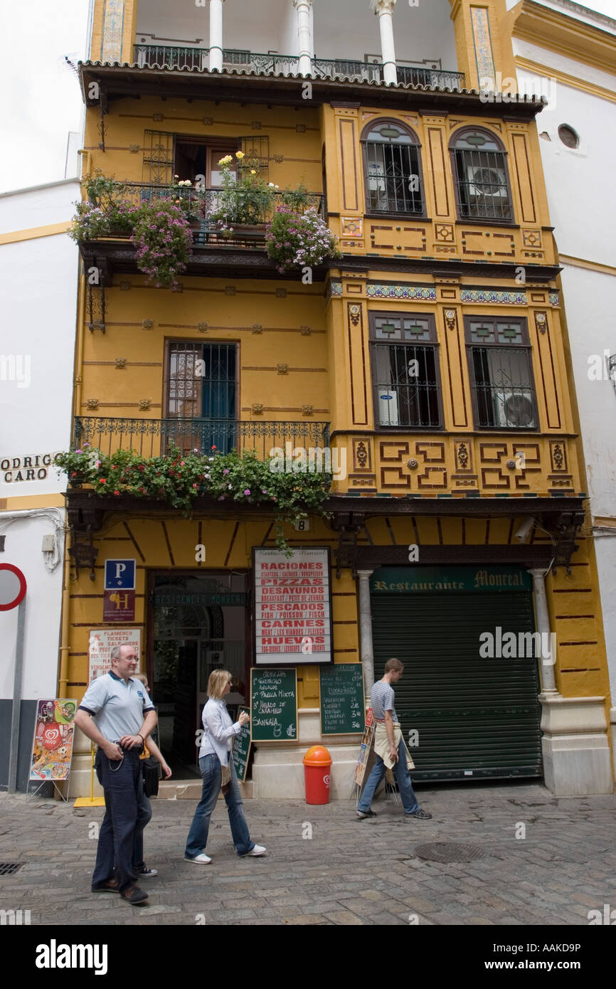 Colorful streets of Seville Spain Stock Photo - Alamy