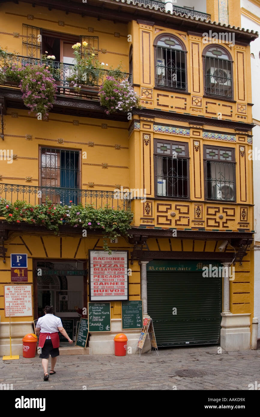 Colorful streets of Seville Spain Stock Photo - Alamy