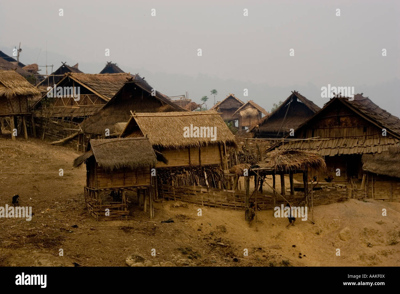 Akha village near Phongsaly Laos Stock Photo - Alamy