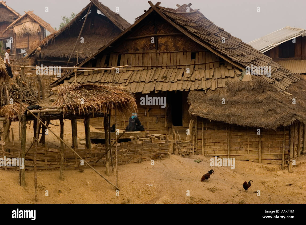 Akha village near Phongsaly Laos Stock Photo - Alamy