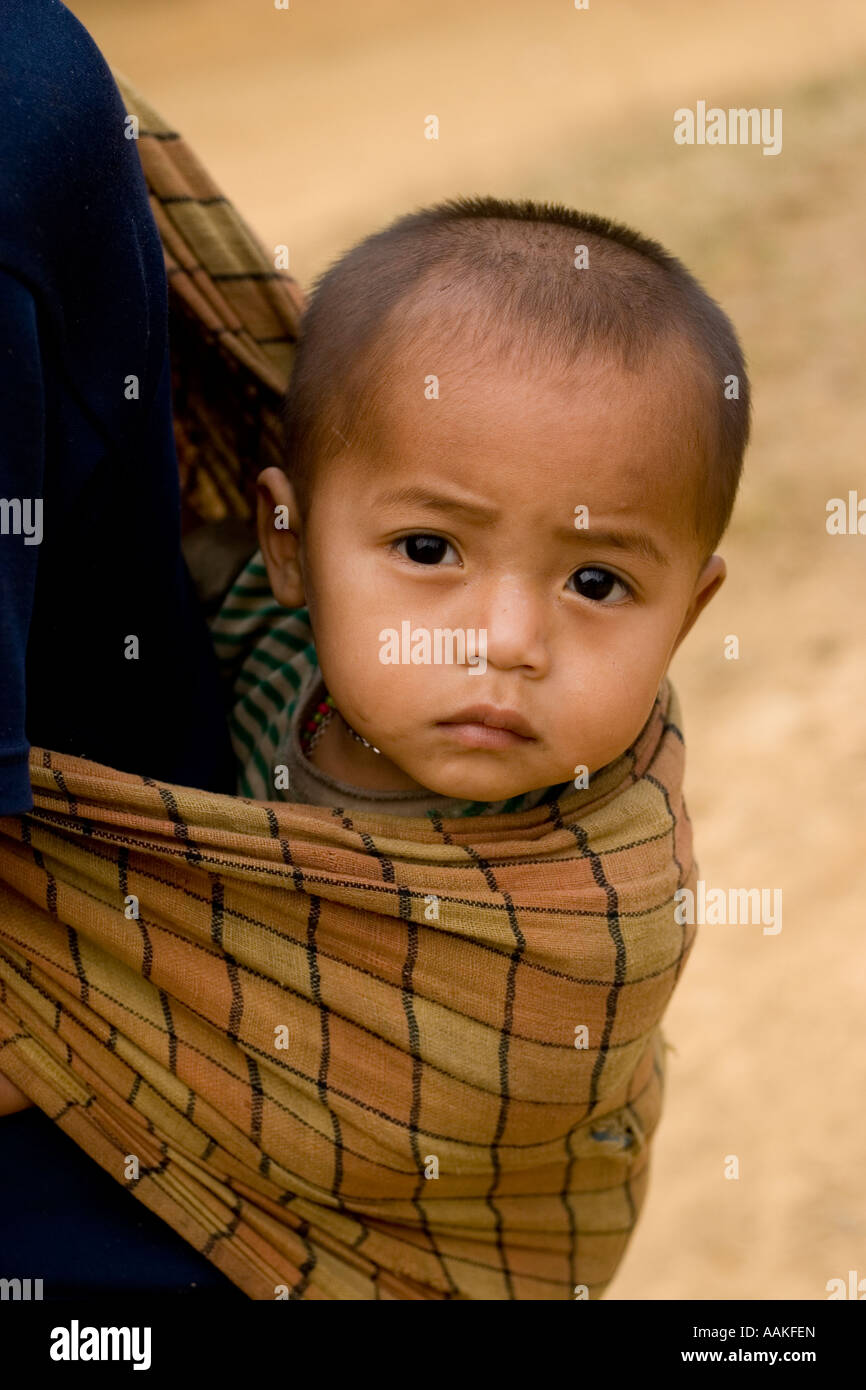 Portrait of young boy village near Muang Ngoi Laos Stock Photo - Alamy