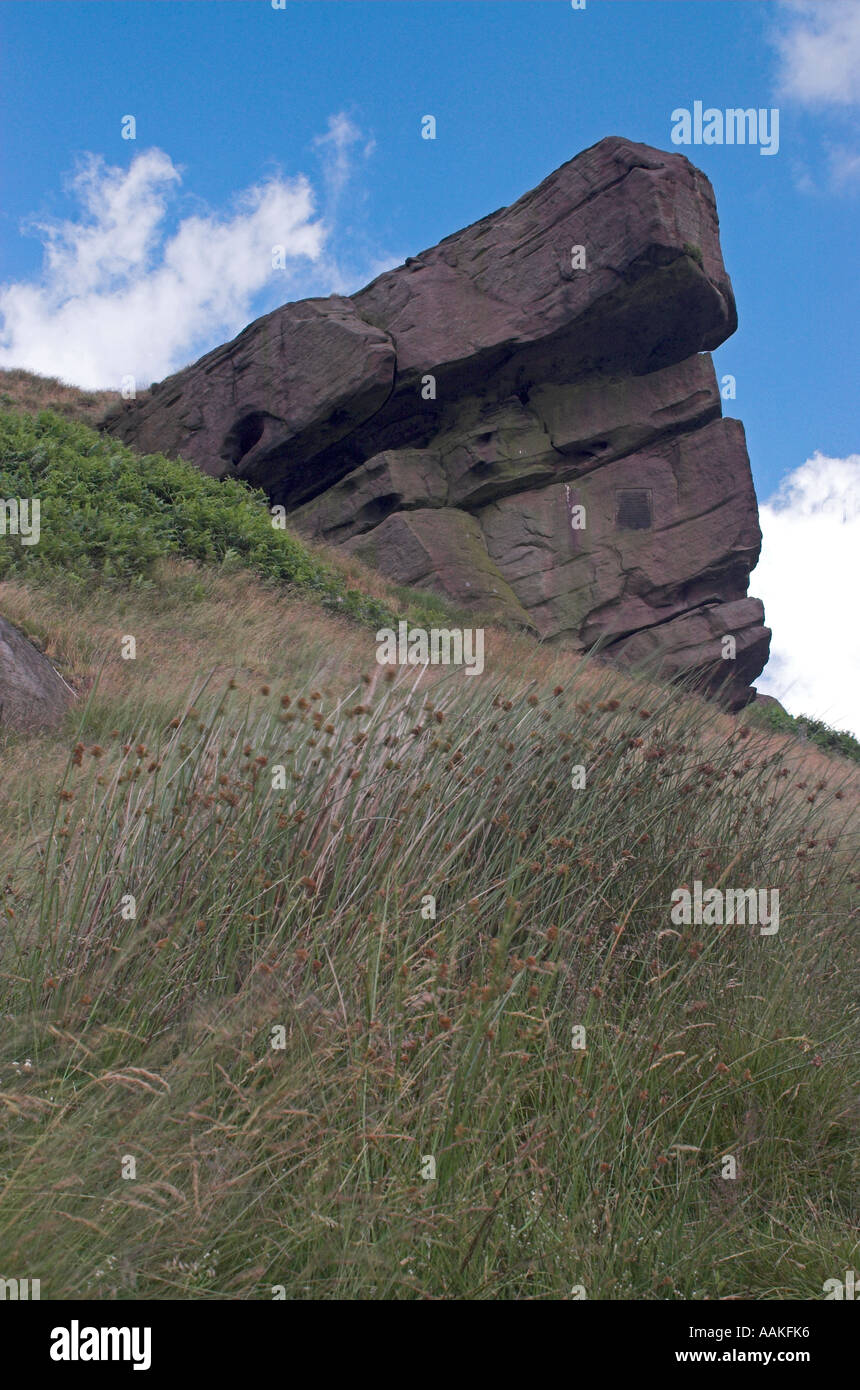 Hanging Stone, Peak District Stock Photo - Alamy