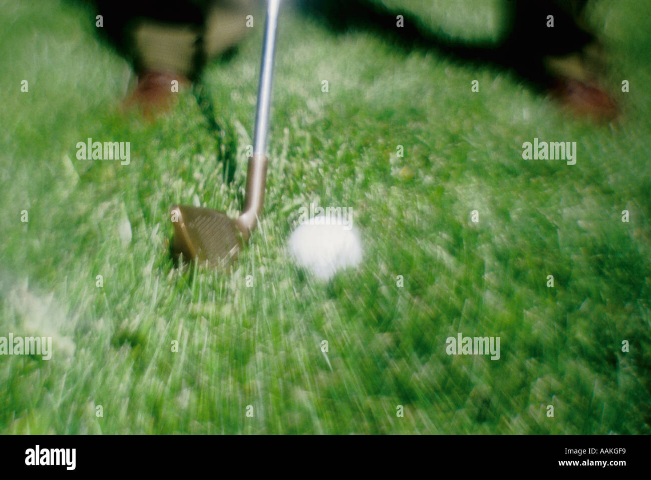 Golf club hit ball hi-res stock photography and images - Alamy