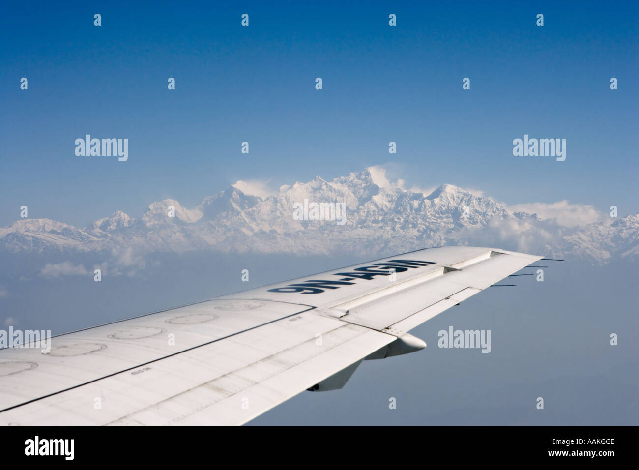 Flight over the himalayas hi-res stock photography and images - Alamy
