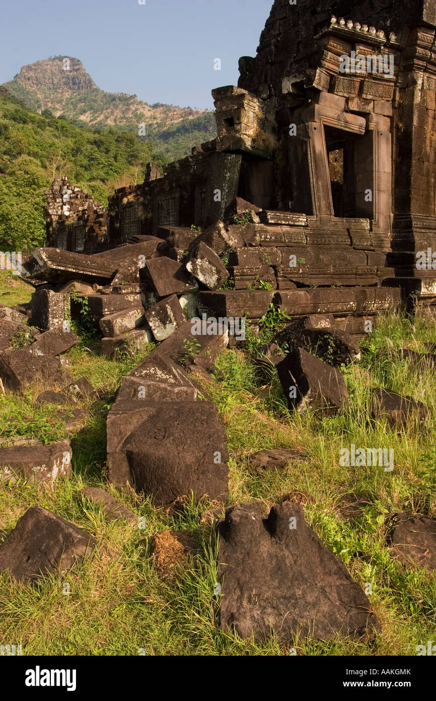 Angkor period temple of Wat Phou Champasak Laos Stock Photo - Alamy