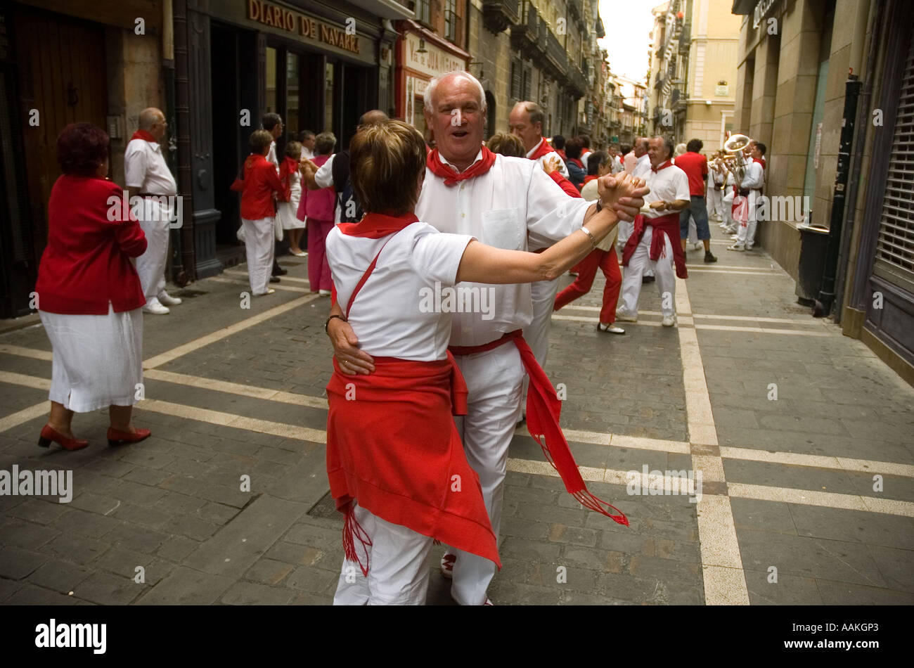Fiesta de San Fermin, Pamplona, Navarra, Spain Stock Photo - Alamy