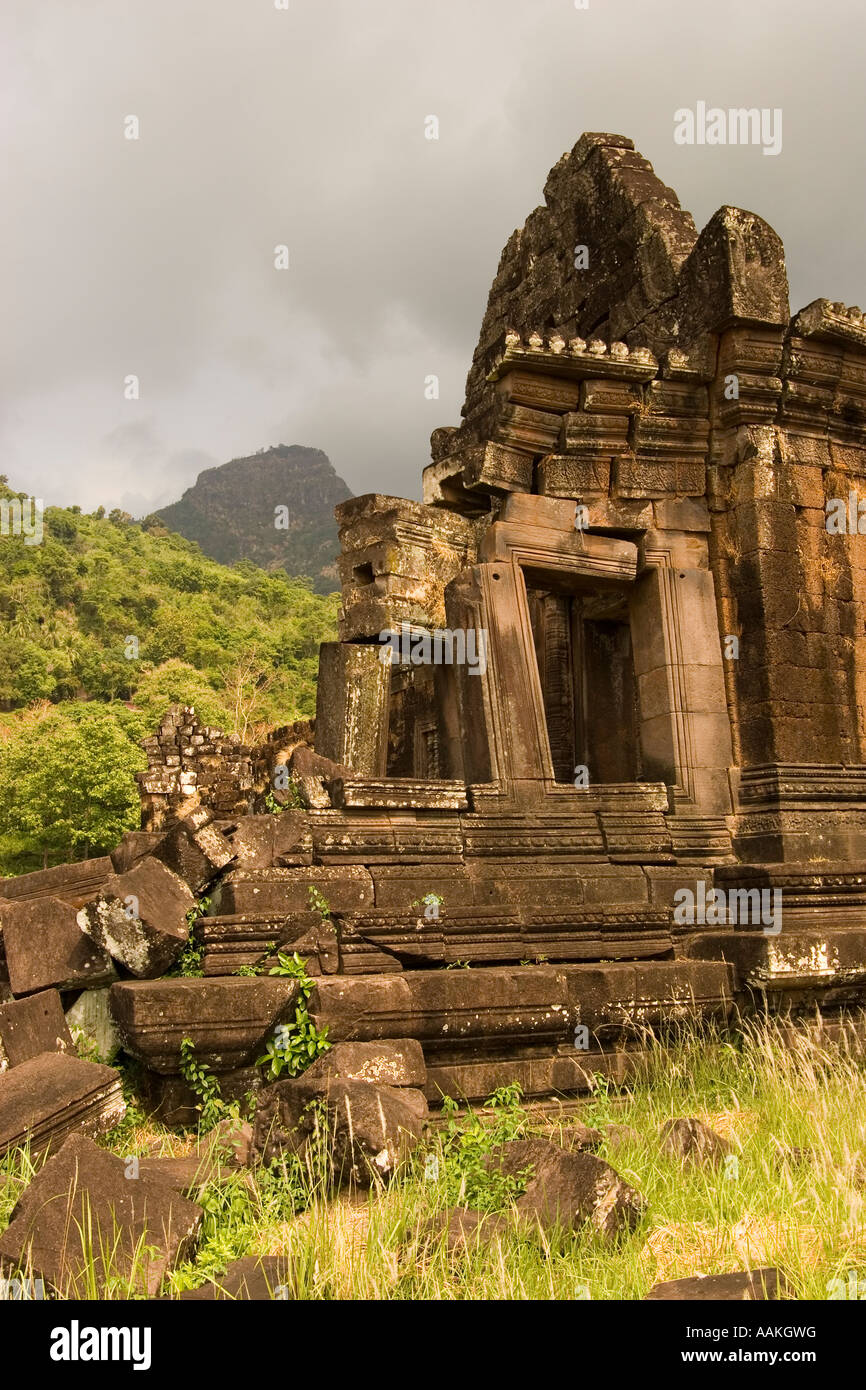 Angkor period temple of Wat Phou Champasak Laos Stock Photo - Alamy