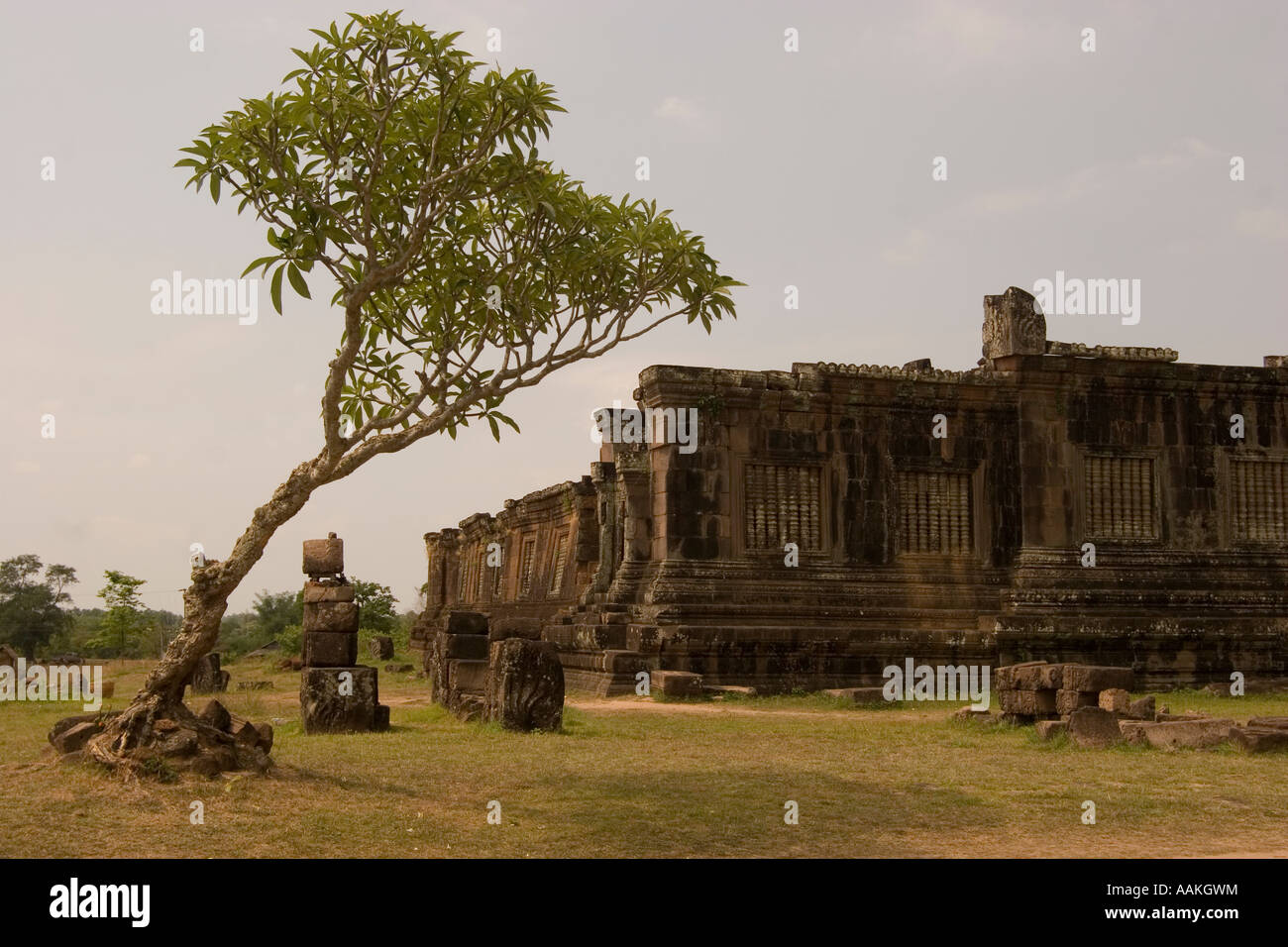 Angkor period temple of Wat Phou Champasak Laos Stock Photo - Alamy