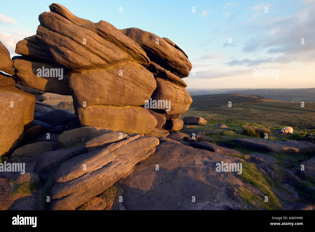 Higgar Tor rocks in Derbyshire "Great Britain Stock Photo - Alamy
