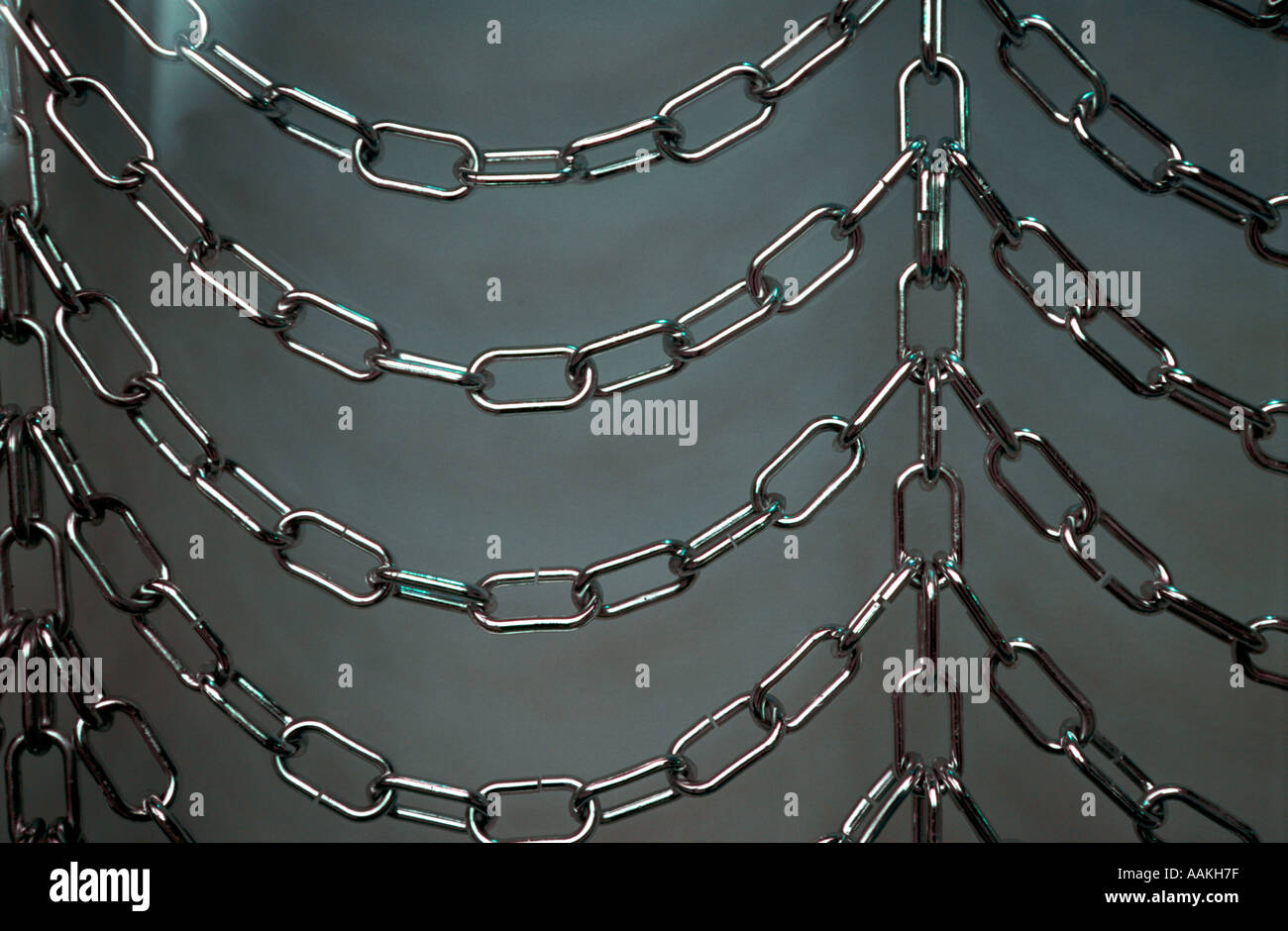 Hanging Silver Chains Stock Photo - Alamy