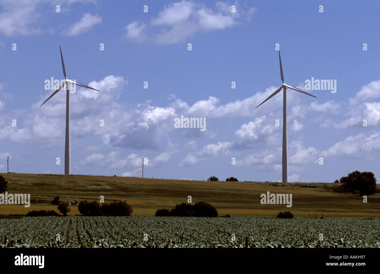 Wind Power Towers Stock Photo - Alamy