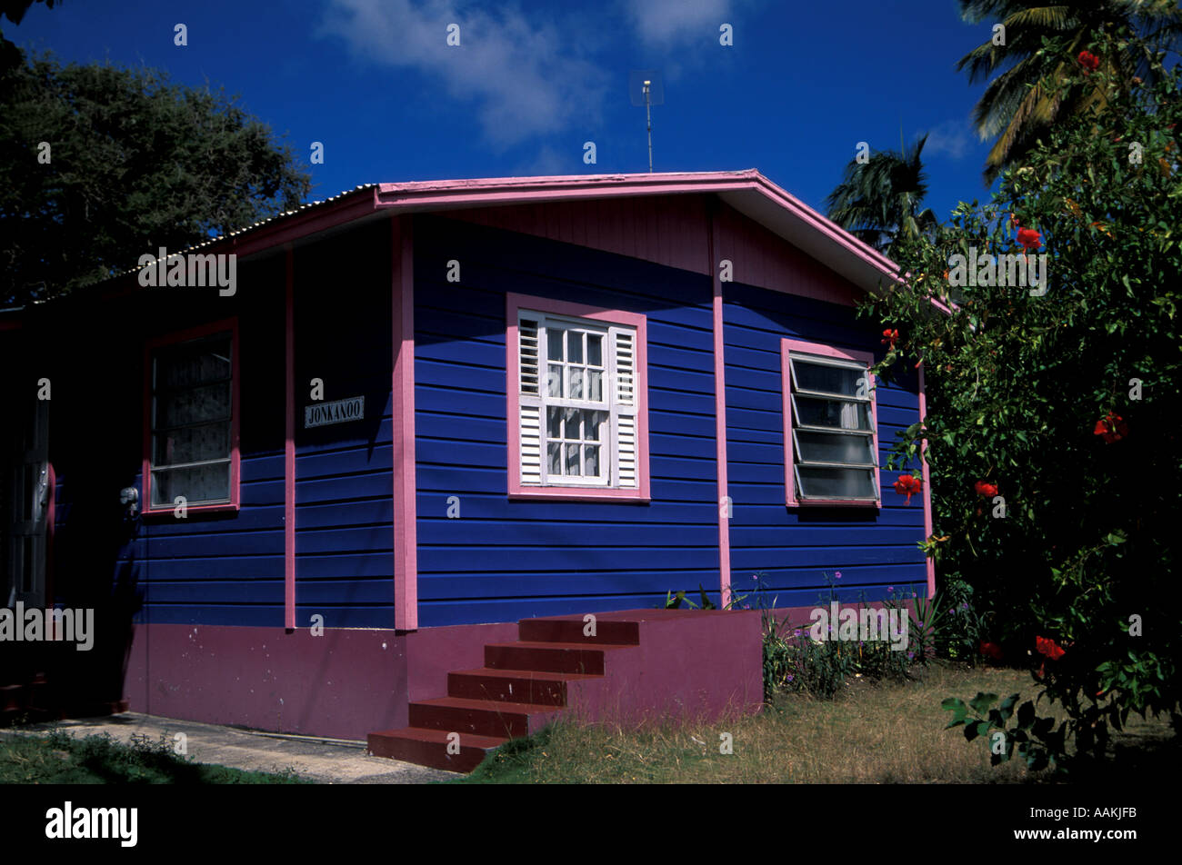 Barbados Chattel house Stock Photo - Alamy