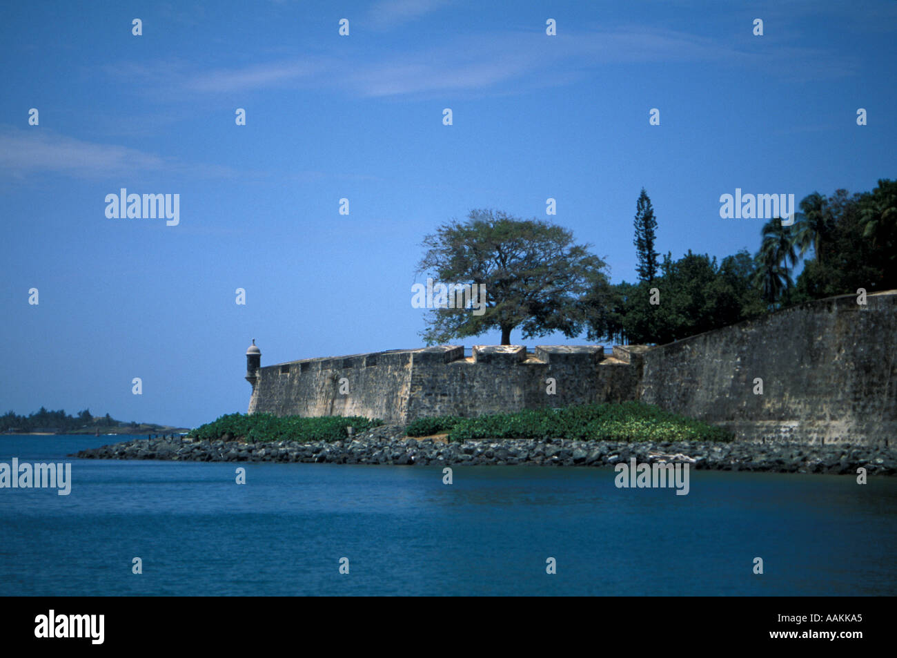 Puerto Rico Old San Juan city wall Stock Photo - Alamy