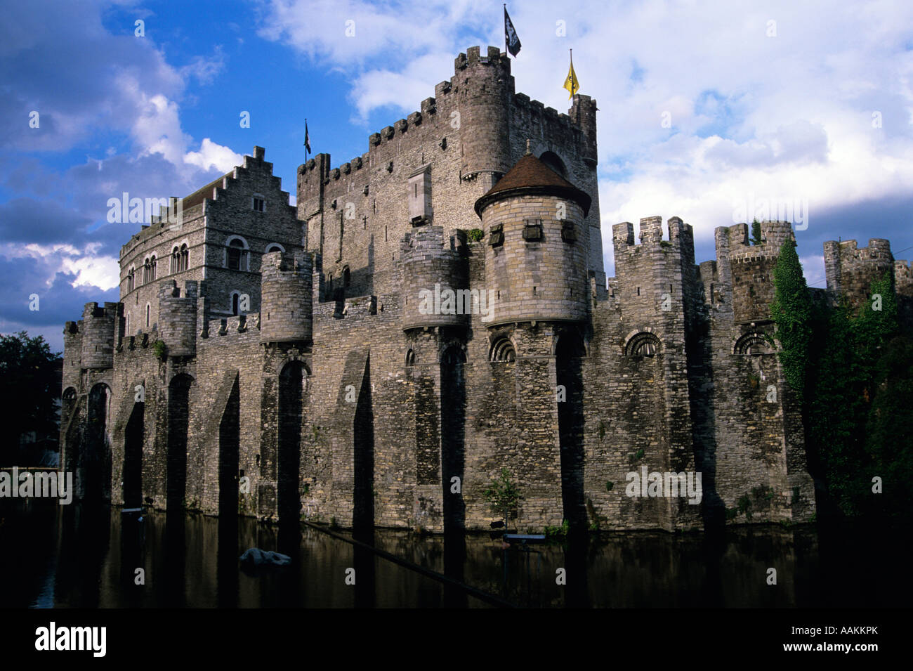 GHENT BELGIUM GRAVENSTEEN CASTLE Stock Photo - Alamy