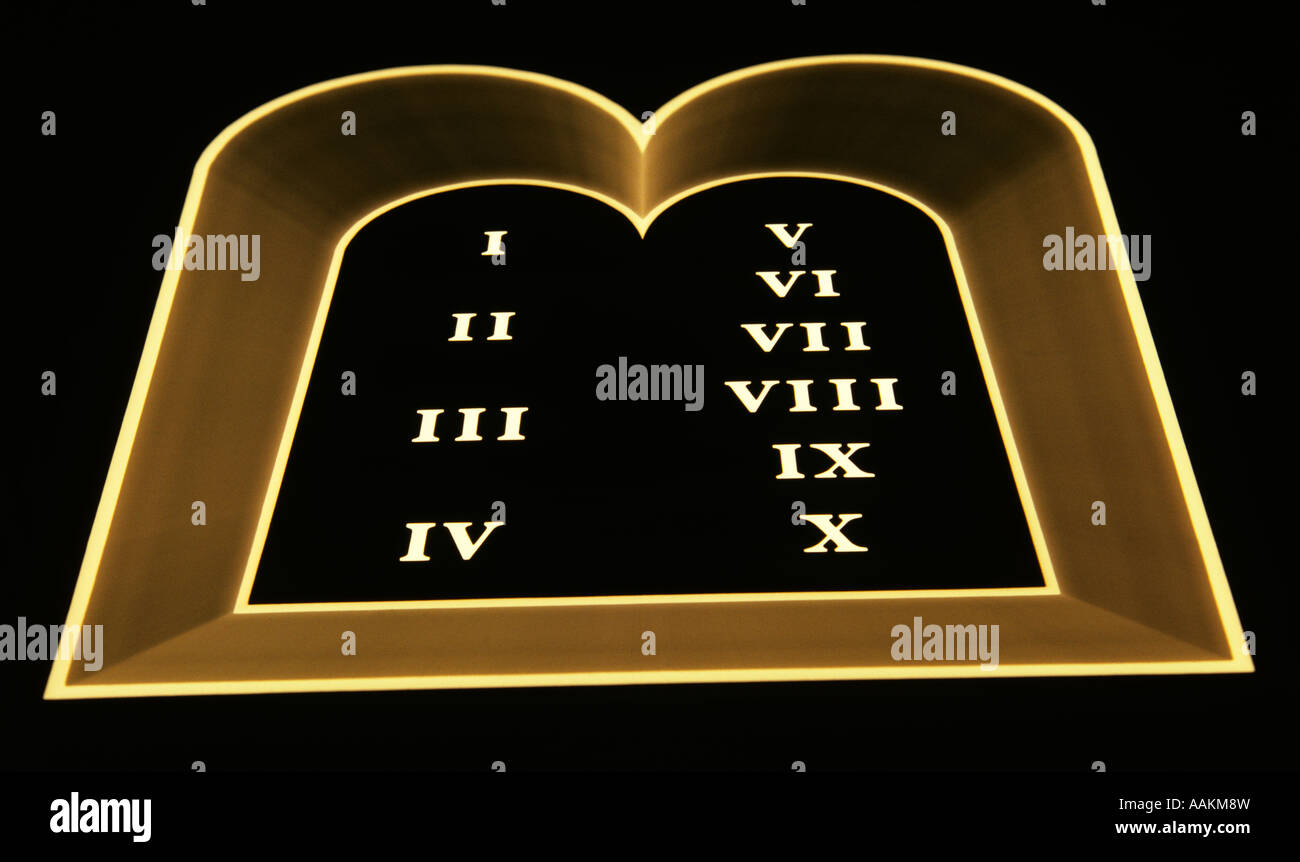 Ten commandments tablets hi-res stock photography and images - Alamy