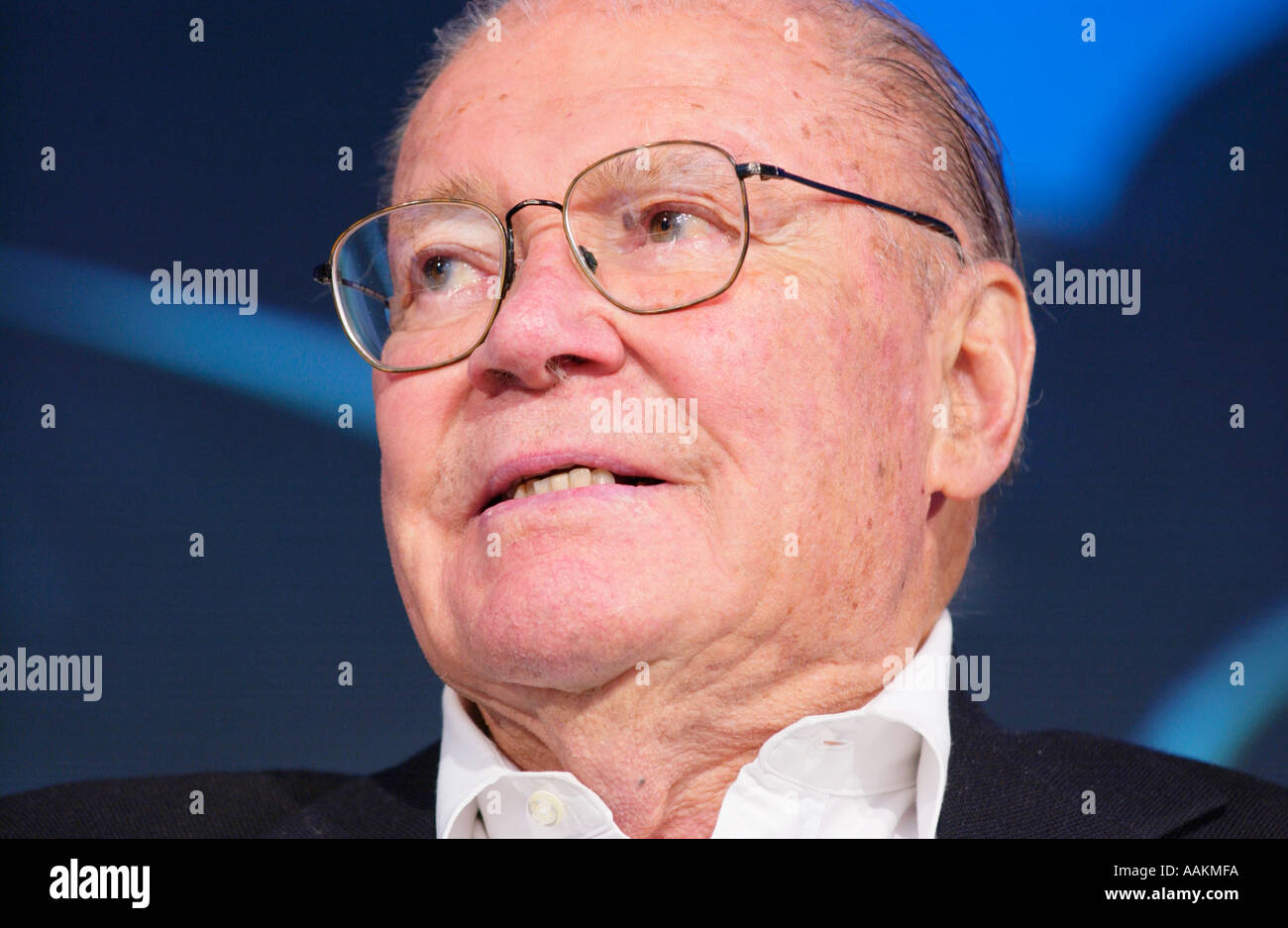 Robert McNamara former US Defence Secretary pictured at Hay Festival ...