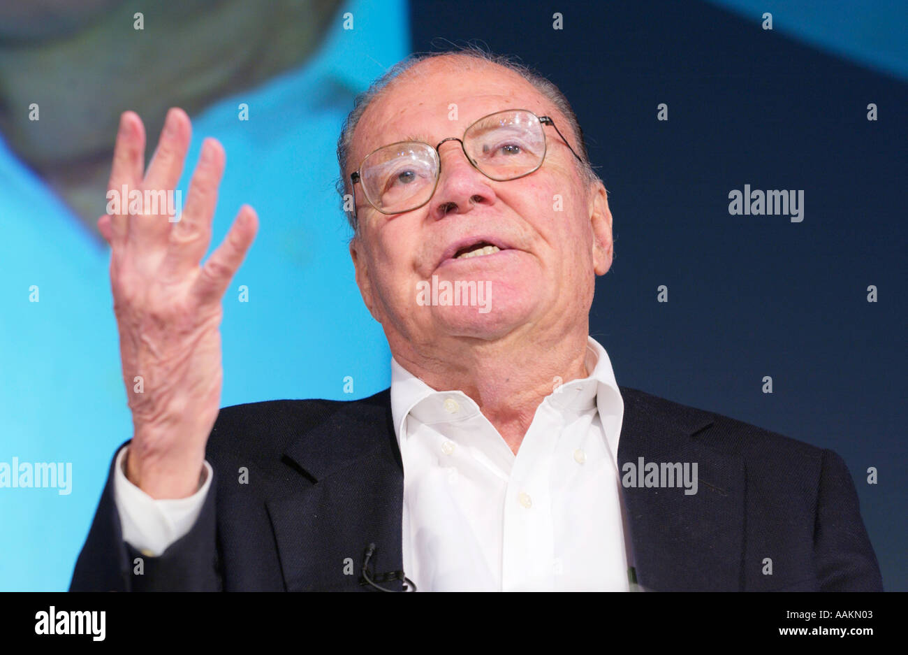 Robert McNamara former US Defence Secretary pictured at Hay Festival ...