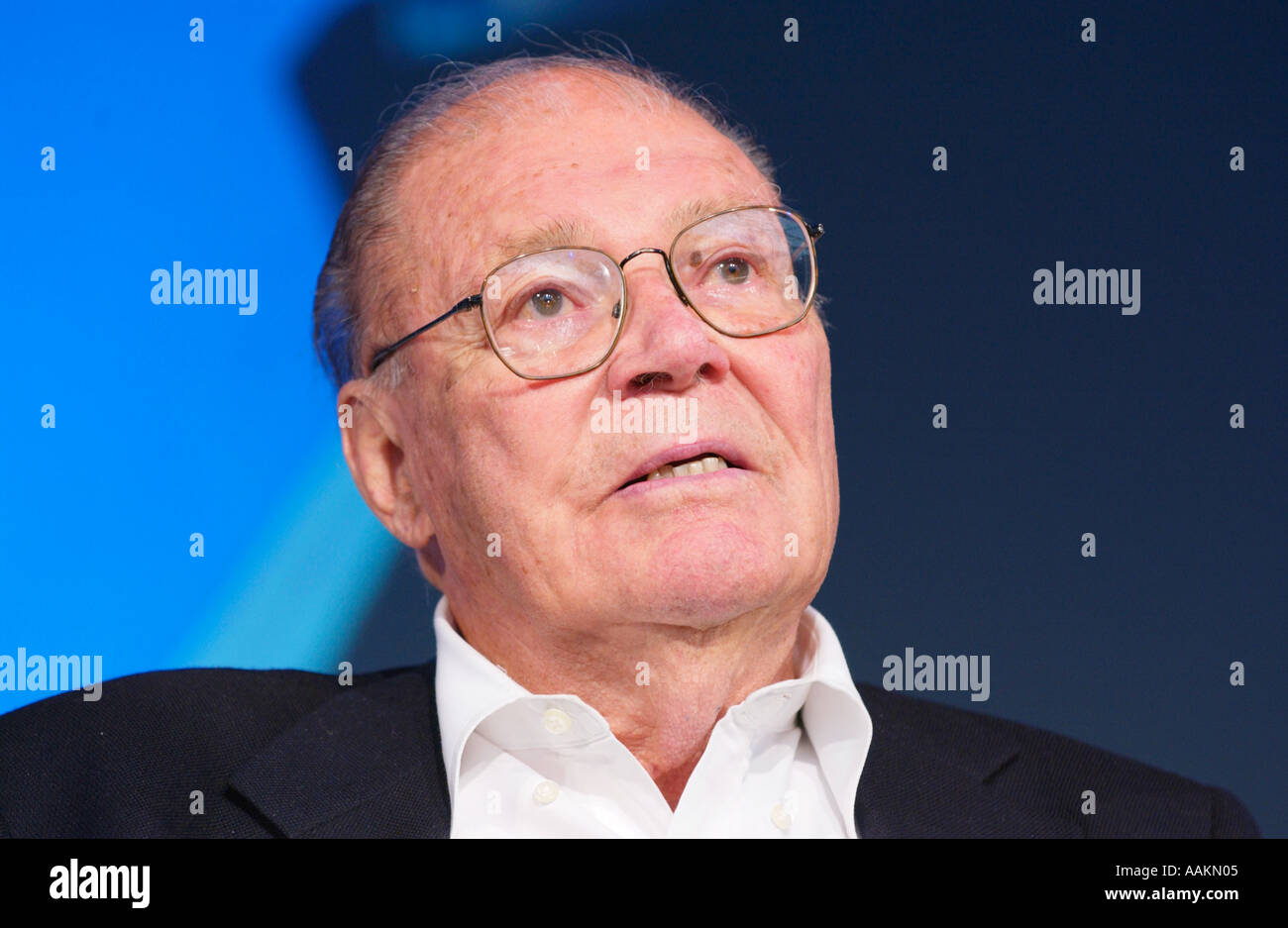 Robert McNamara former US Defence Secretary pictured at Hay Festival ...