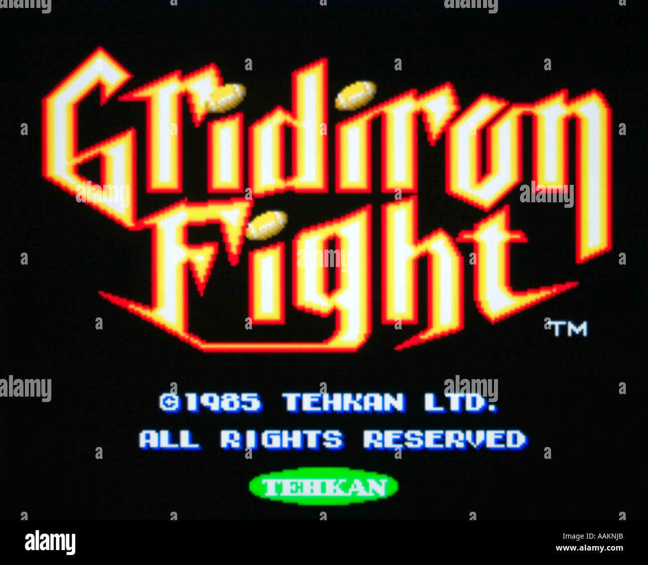 Gridiron Fight Tehkan Ltd 1985 vintage arcade videogame screenshot ...