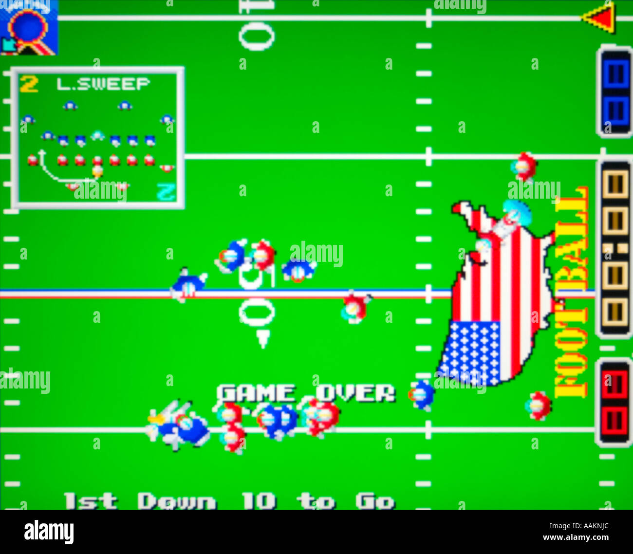Gridiron Fight Tehkan Ltd 1985 vintage arcade videogame screenshot ...