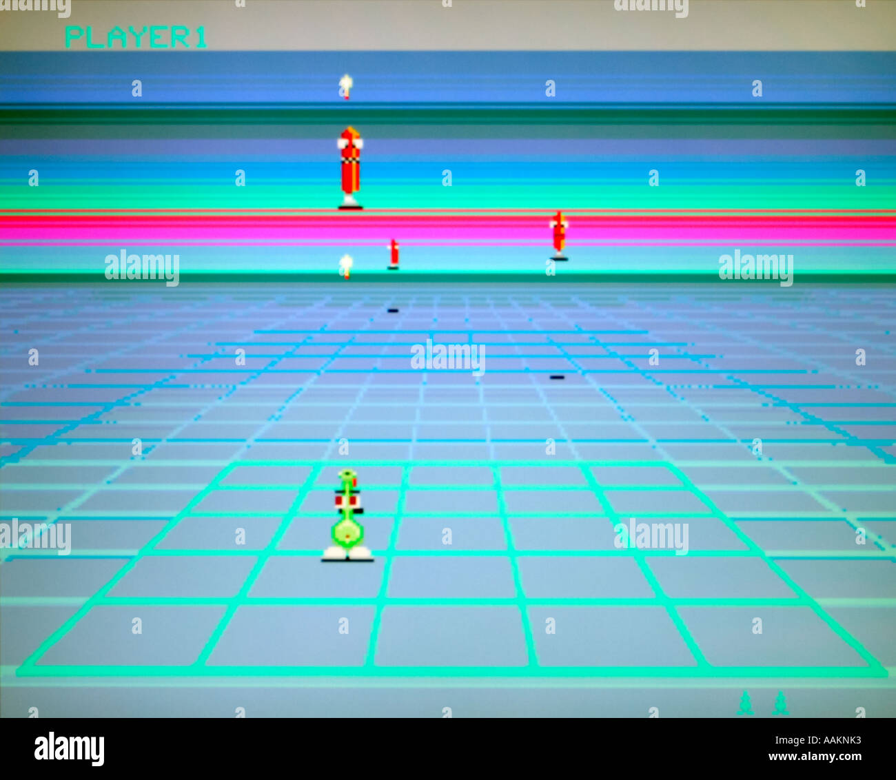 Gridlee Videa 1983 vintage arcade videogame screenshot - EDITORIAL USE ...