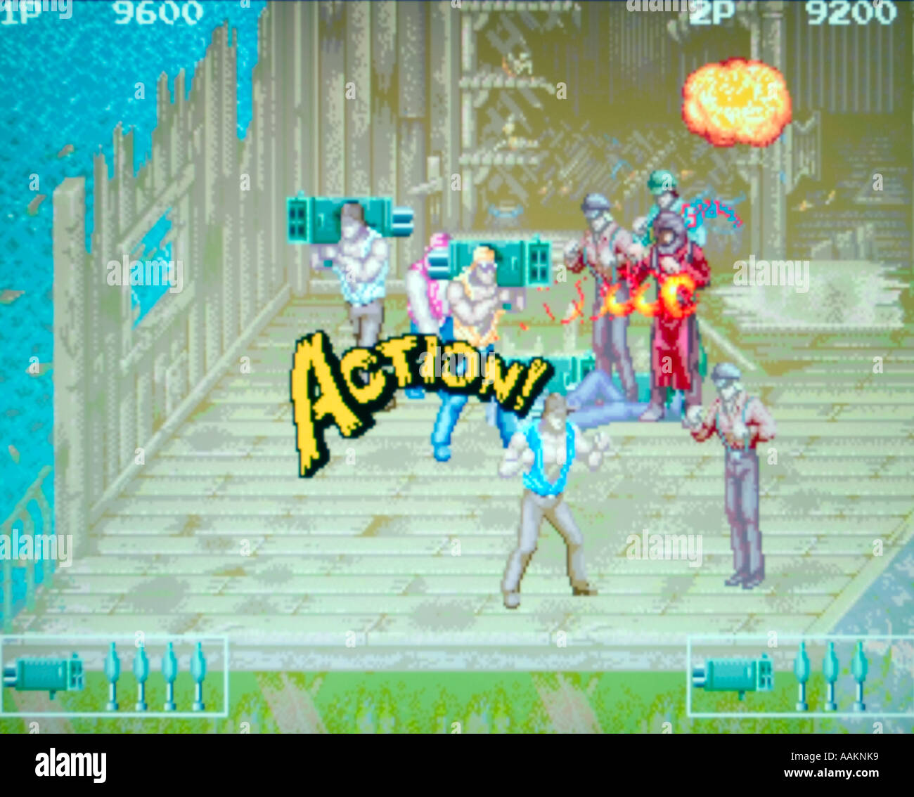 Growl Taito Corp 1990 vintage arcade videogame screenshot - EDITORIAL ...