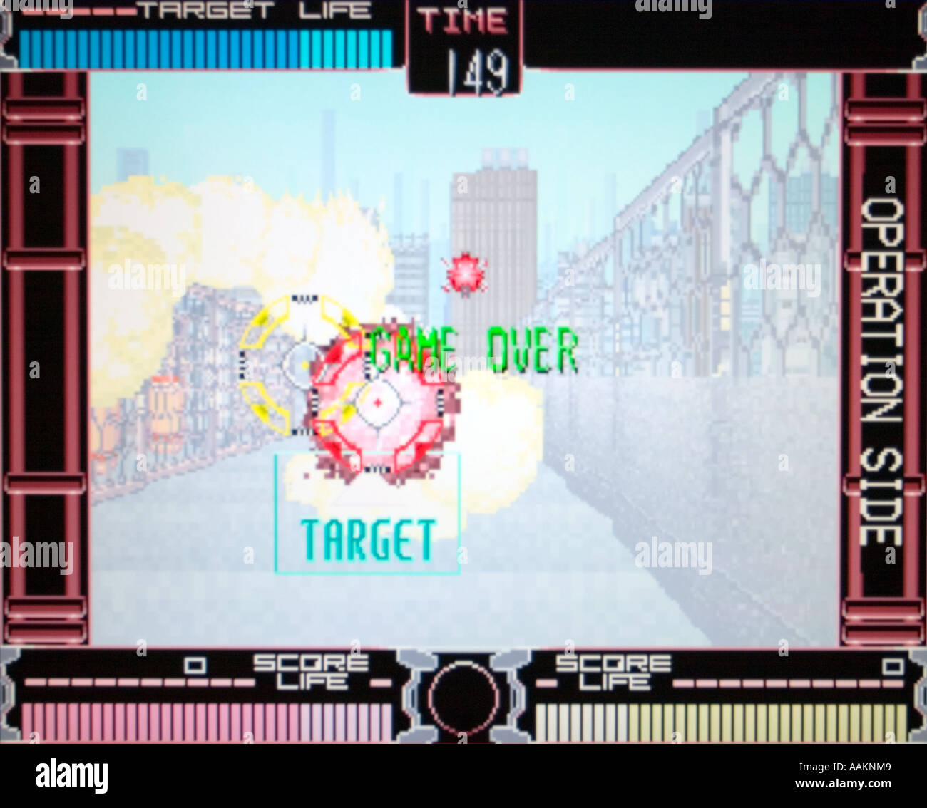 Gunbuster Taito 1992 vintage arcade videogame screenshot - EDITORIAL ...