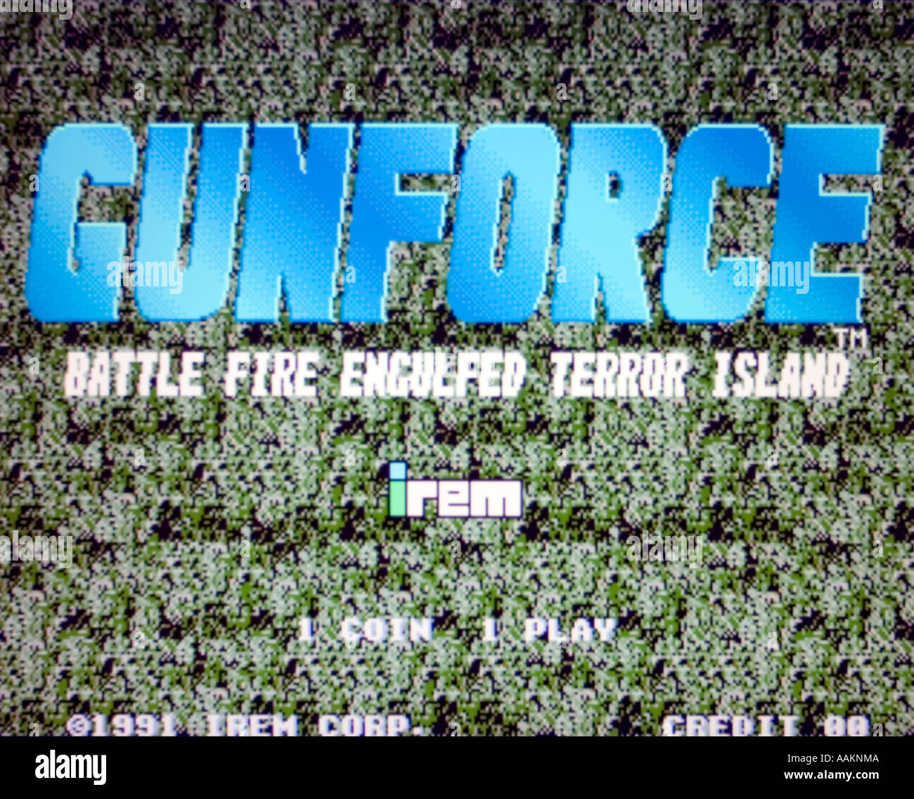 Gunforce Battle Fire Engulfed Terror Island Irem Cor 1991 vintage ...