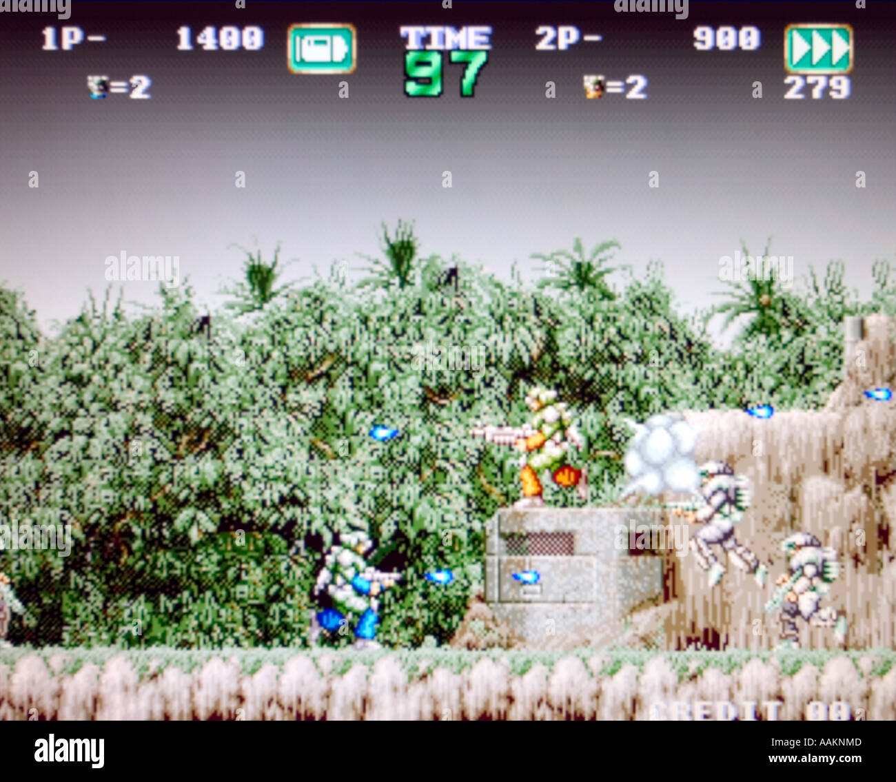 Gunforce Battle Fire Engulfed Terror Island Irem Corp 1991 vintage ...