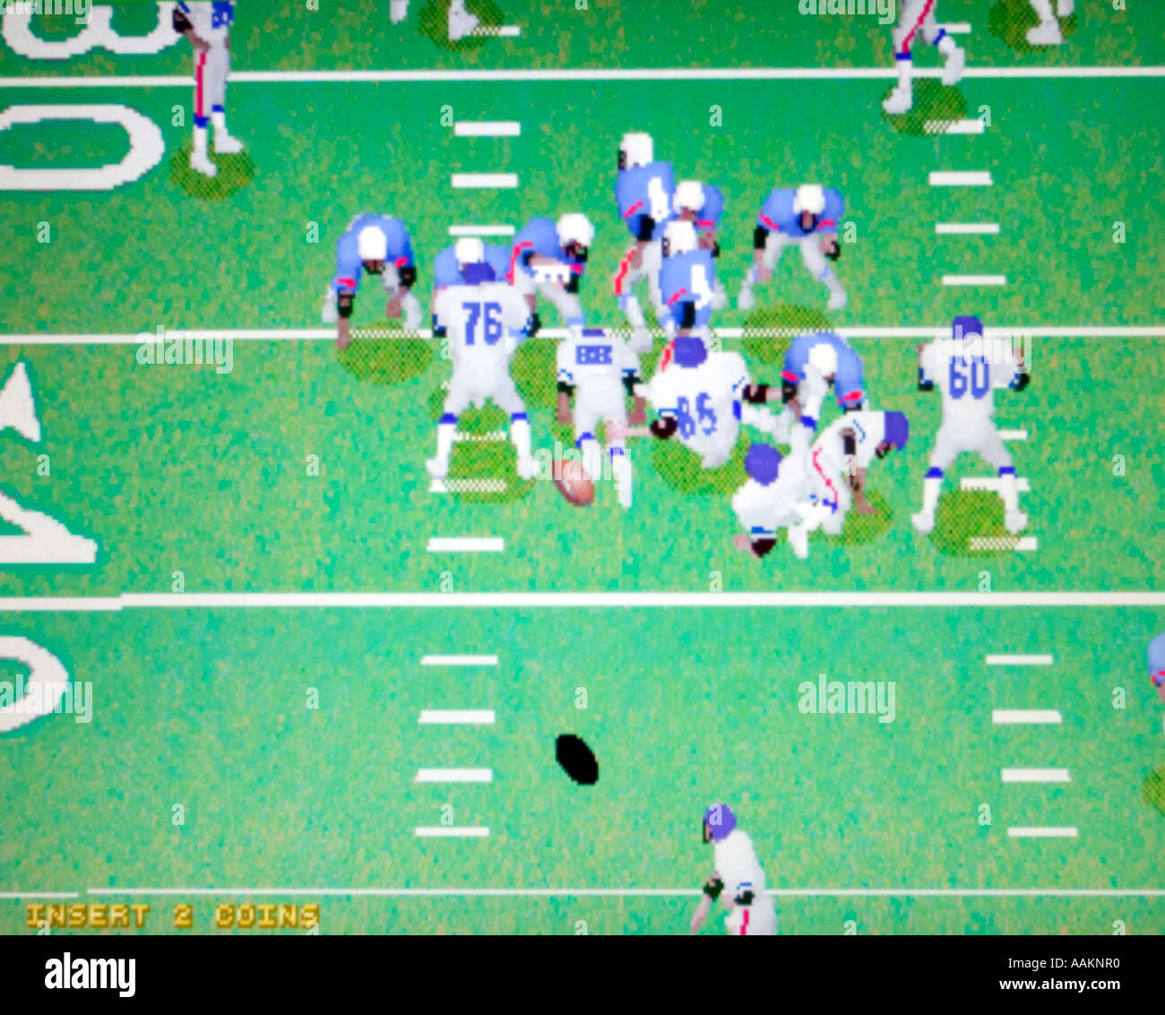 Hard Yardage Status 1993 vintage arcade videogame screenshot ...