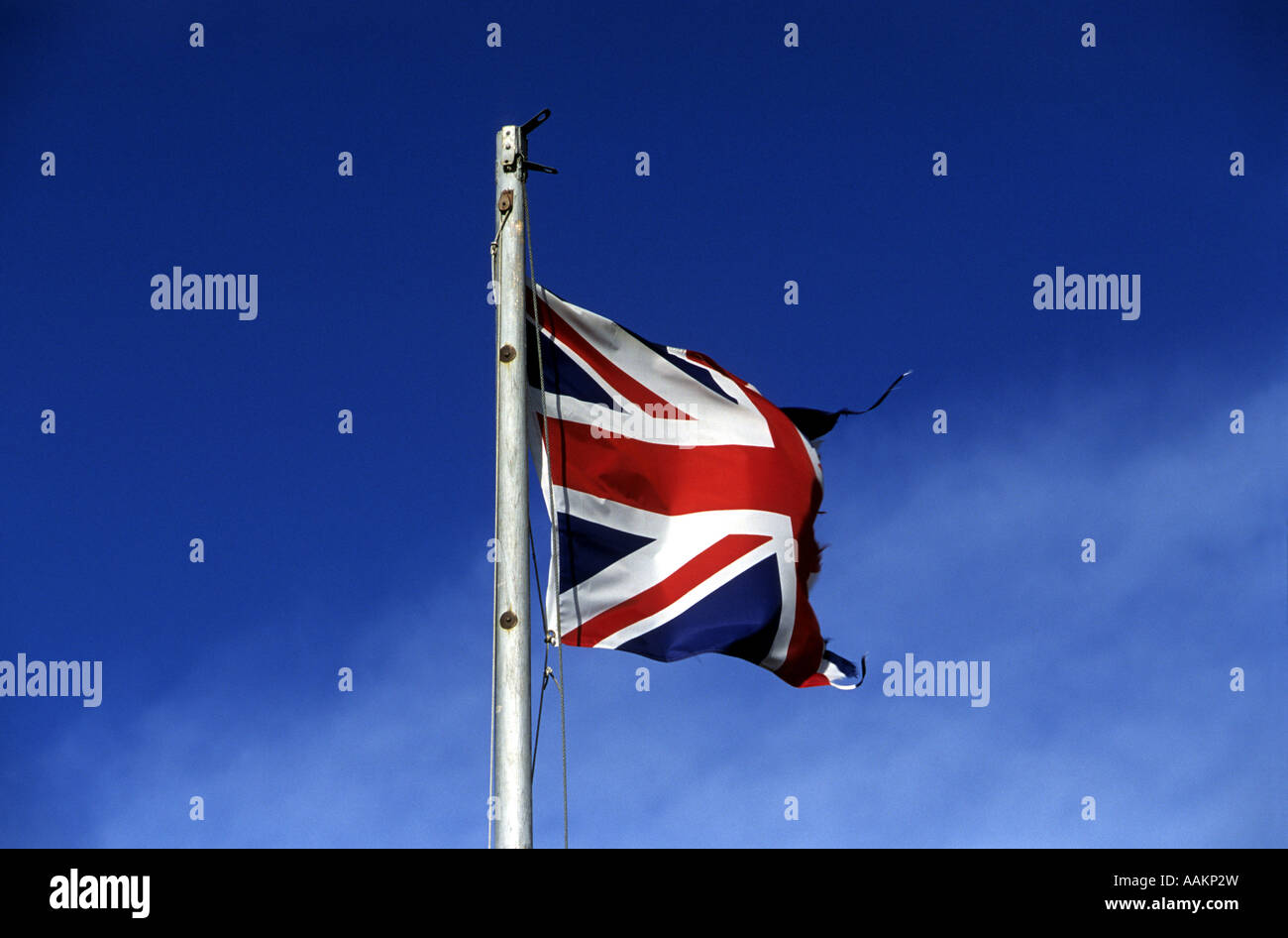 Torn ripped union jack flag hi-res stock photography and images - Alamy