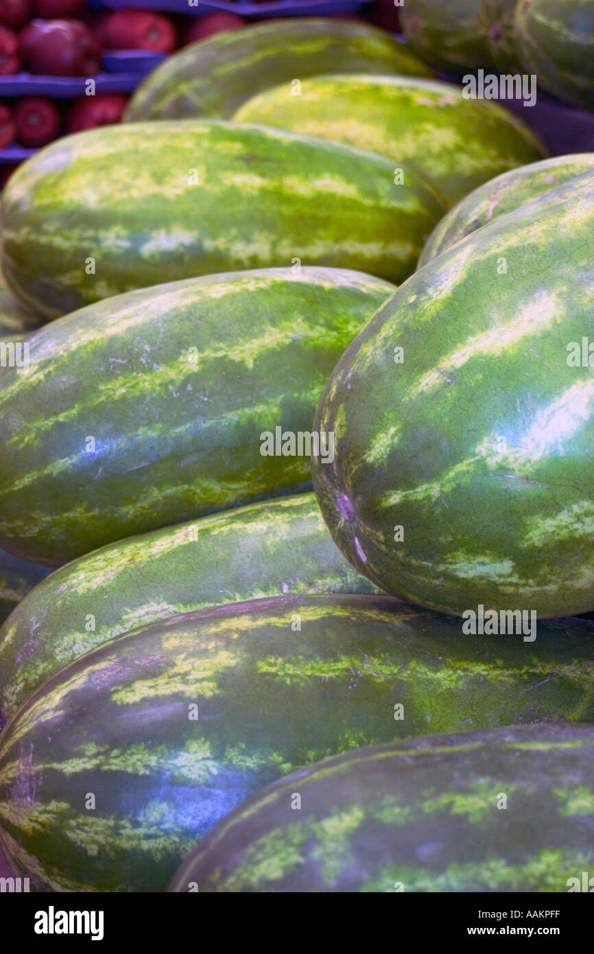Stacked Watermelons water melon Stock Photo - Alamy