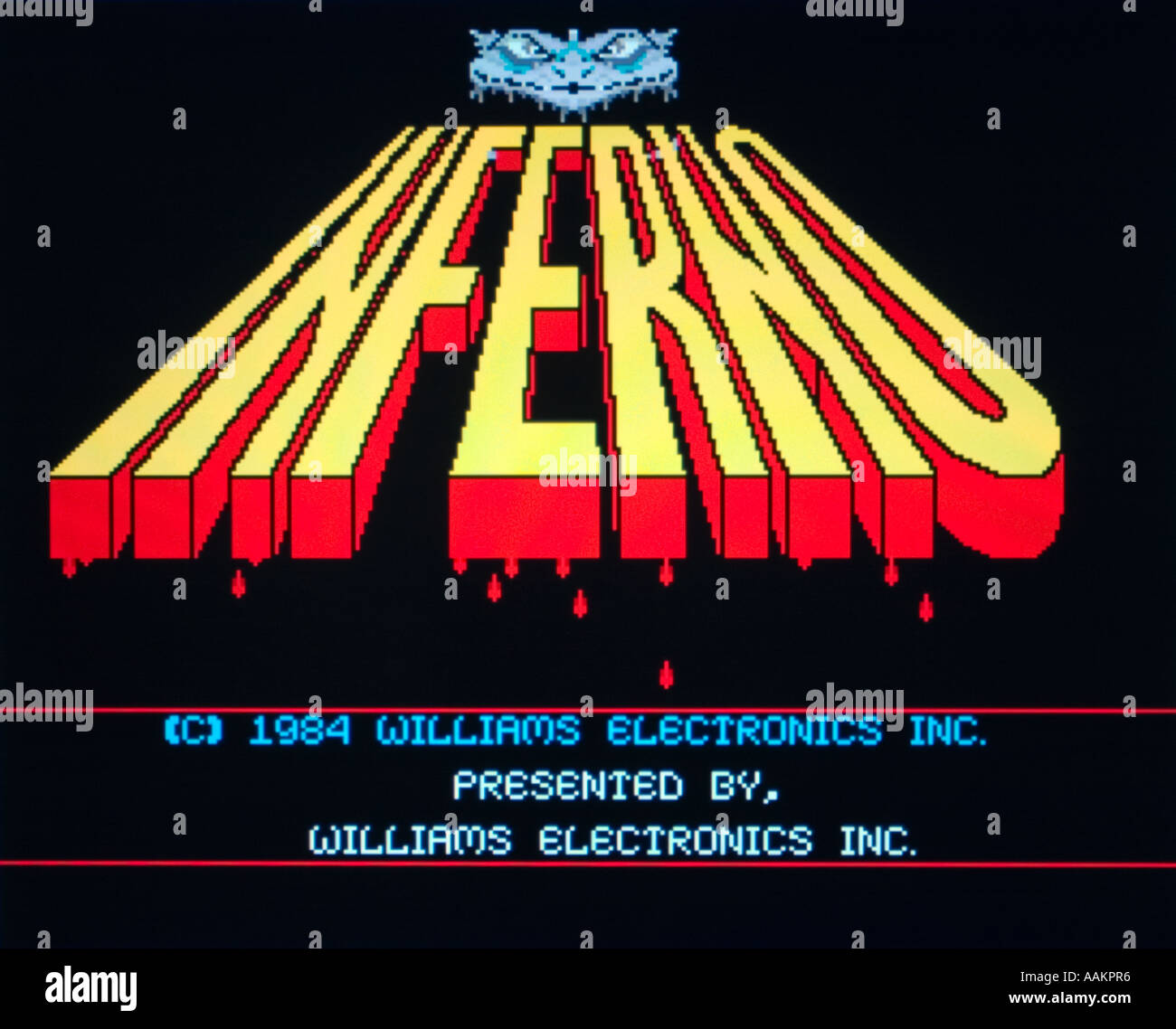 Inferno Williams Electronics Ltd 1984 vintage arcade videogame ...