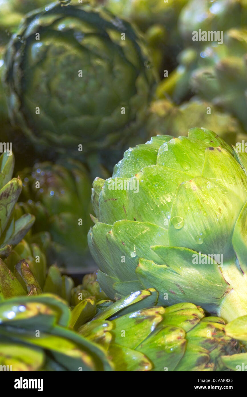 artichoke view color heart Stock Photo - Alamy