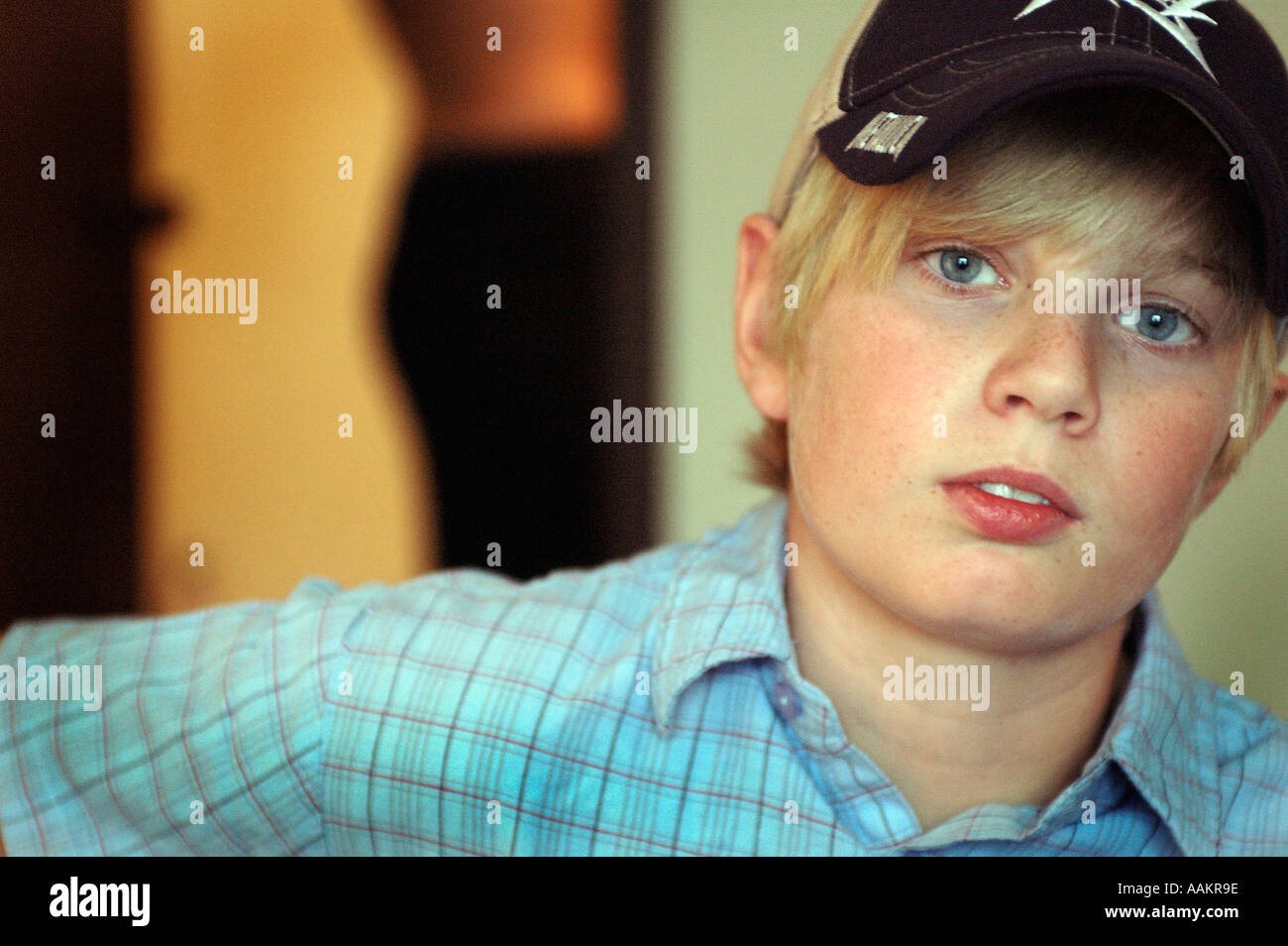 Portrait teen boy baseball cap hi-res stock photography and images - Alamy