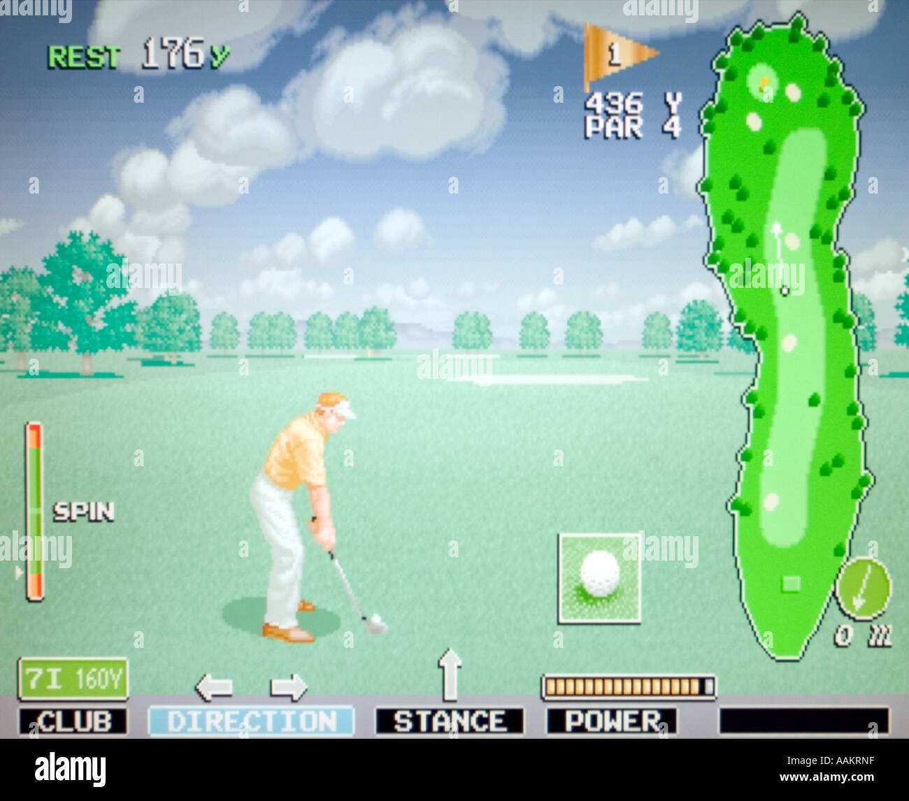 Major Title Golf Irem Corp 1990 vintage arcade videogame screenshot ...