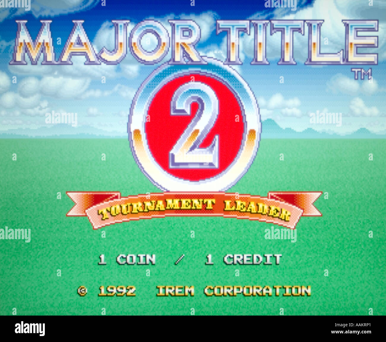 Major Title 2 Tournament Leader Golf Irem Corp 1992 vintage arcade ...
