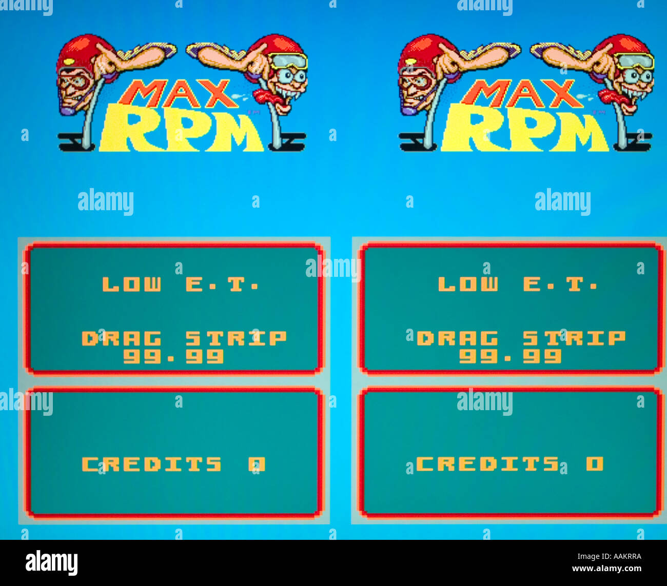 Max RPM Bally Midway 1986 vintage arcade videogame screenshot ...