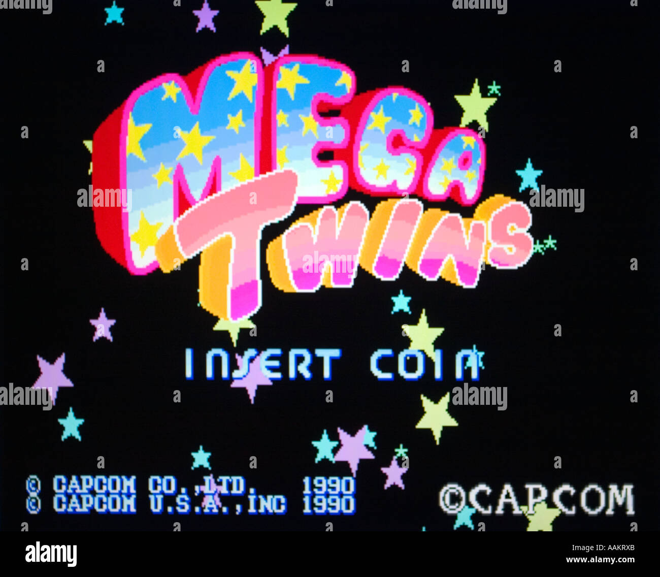 Mega Twins Capcom 1990 vintage arcade videogame screenshot - EDITORIAL ...
