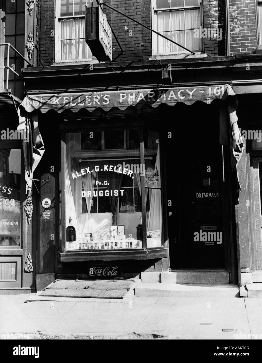 1930s PHARMACY STOREFRONT Stock Photo - Alamy
